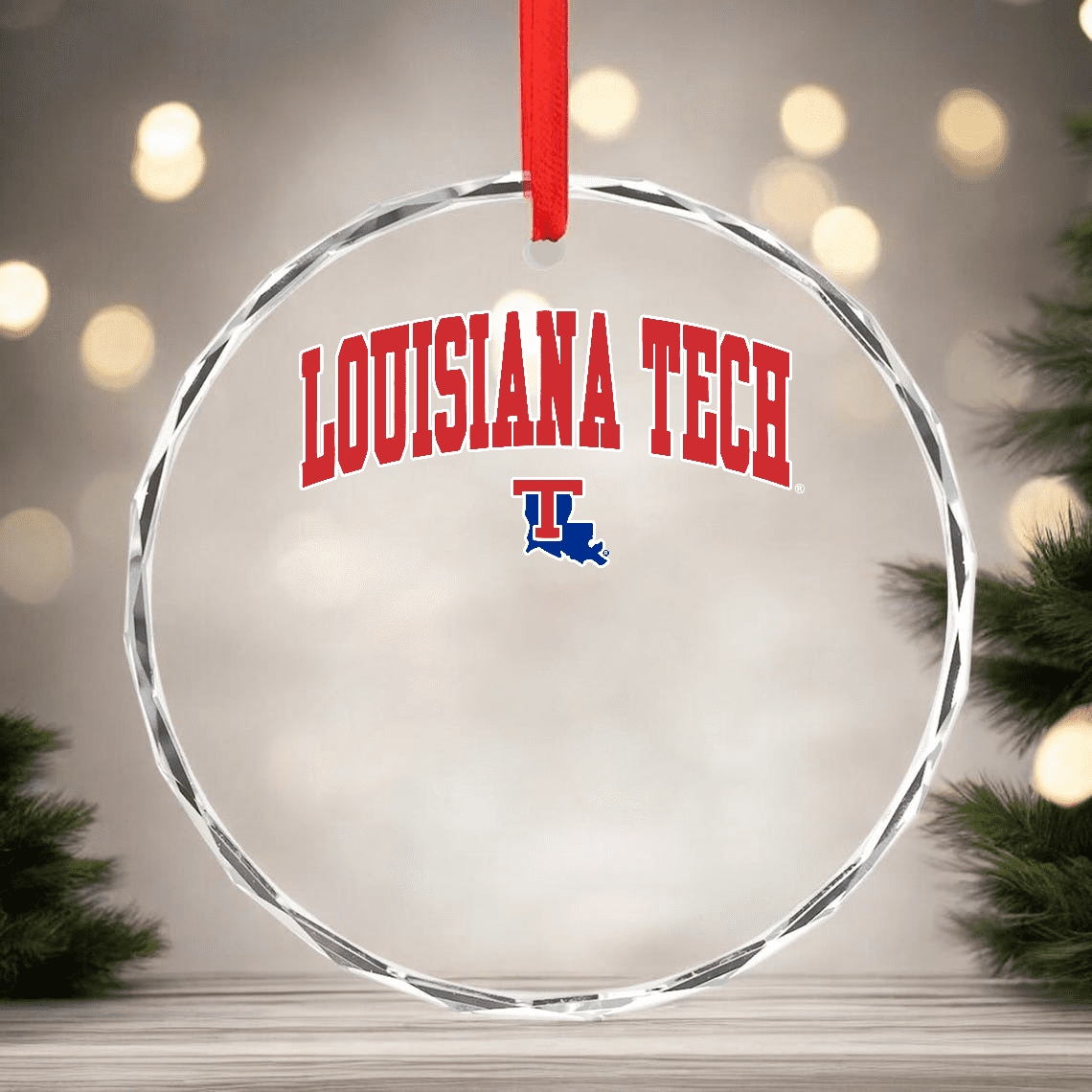 EVERA Louisiana Tech Bulldogs Arch Over Blue Ornament Anniversary Gift ...