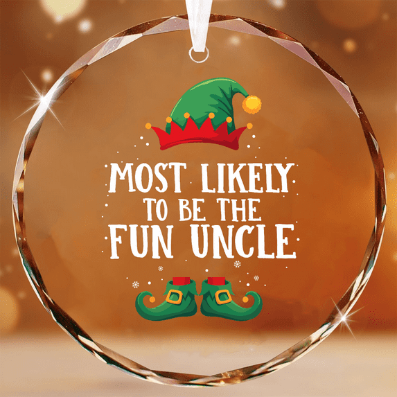 EVERA Most Likely To Be The Fun Uncle Chris.tmas Elf Ornament ...
