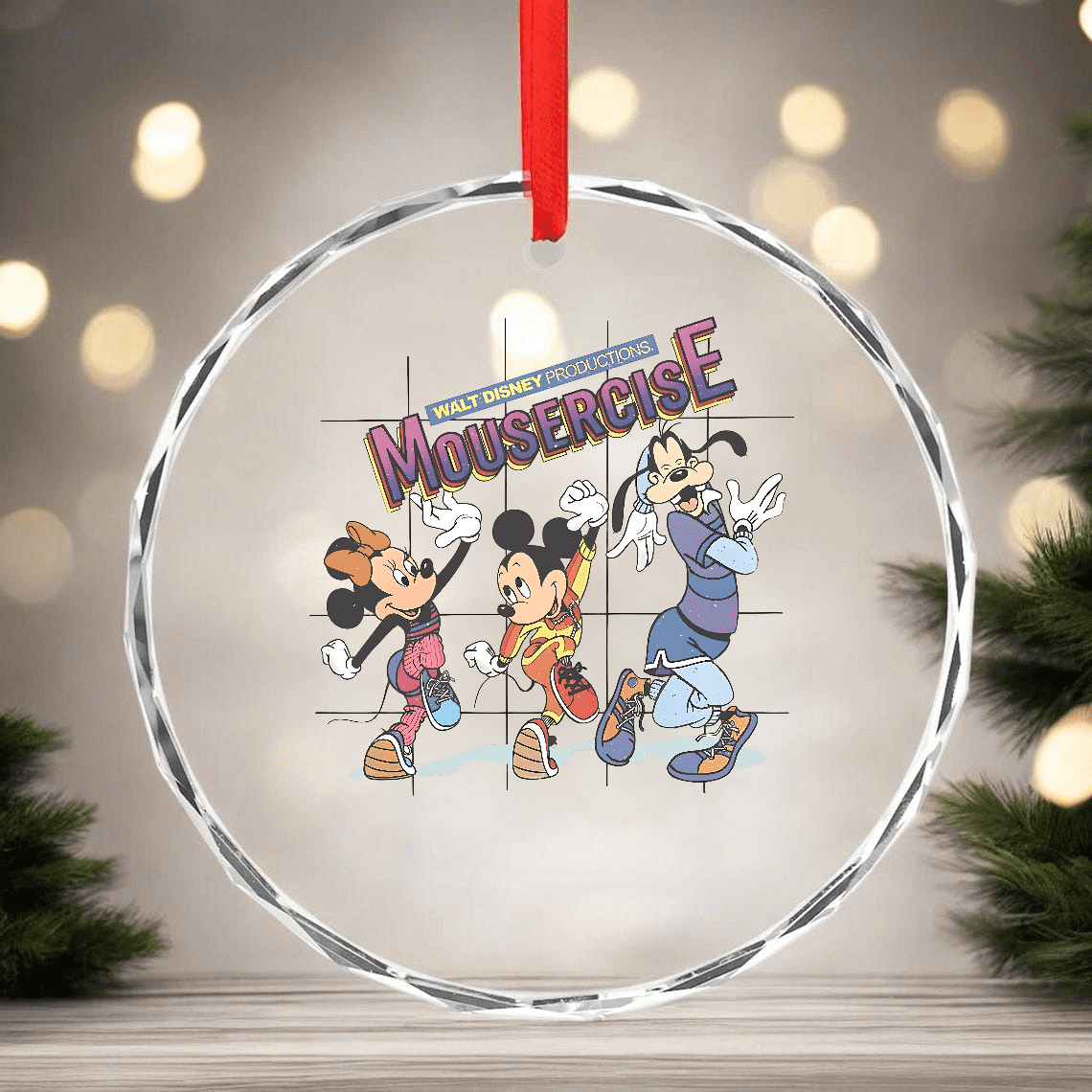 EVERA Mousercise Workout Ornament, Retro Disney Aerobics Ornament, 80S ...