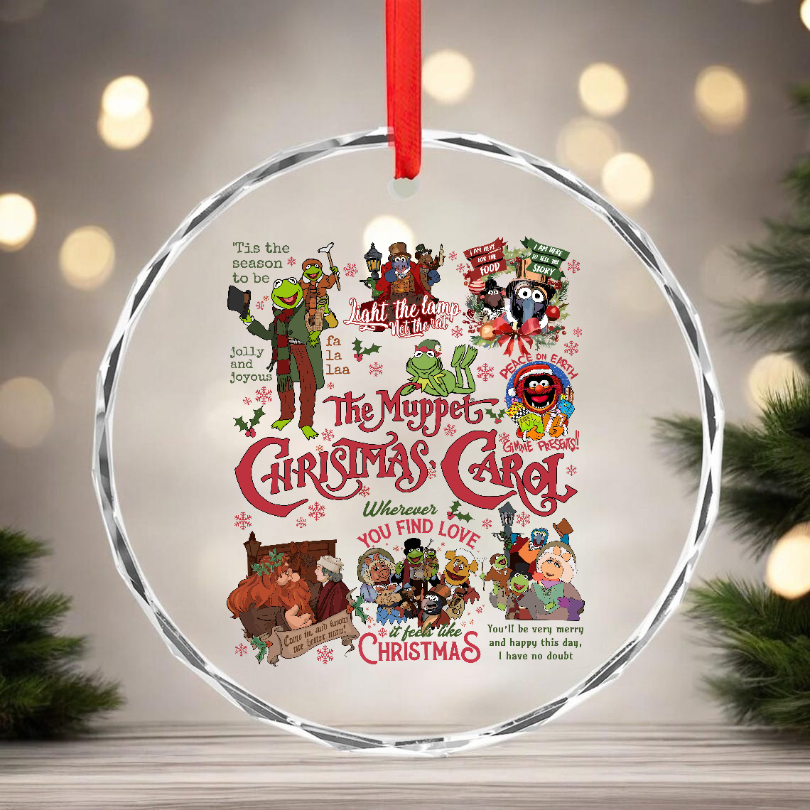 EVERA The Muppet Chris.Tmas Carol Ornament, Kermit Movie Ornament ...