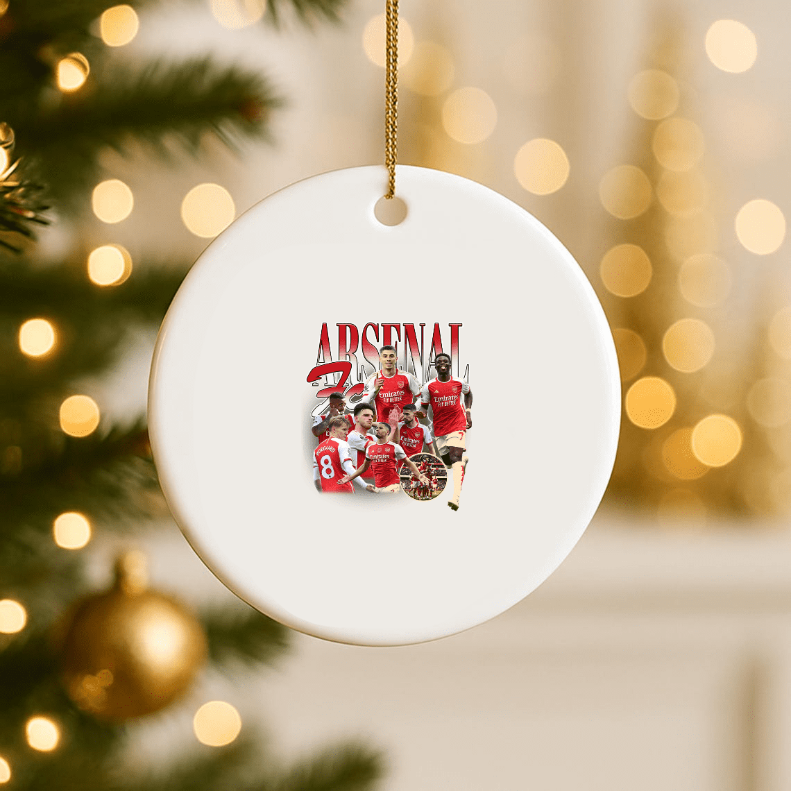 EVERA Ornament Arsenal Fc 90S Style Vintage Bootleg Footb ...