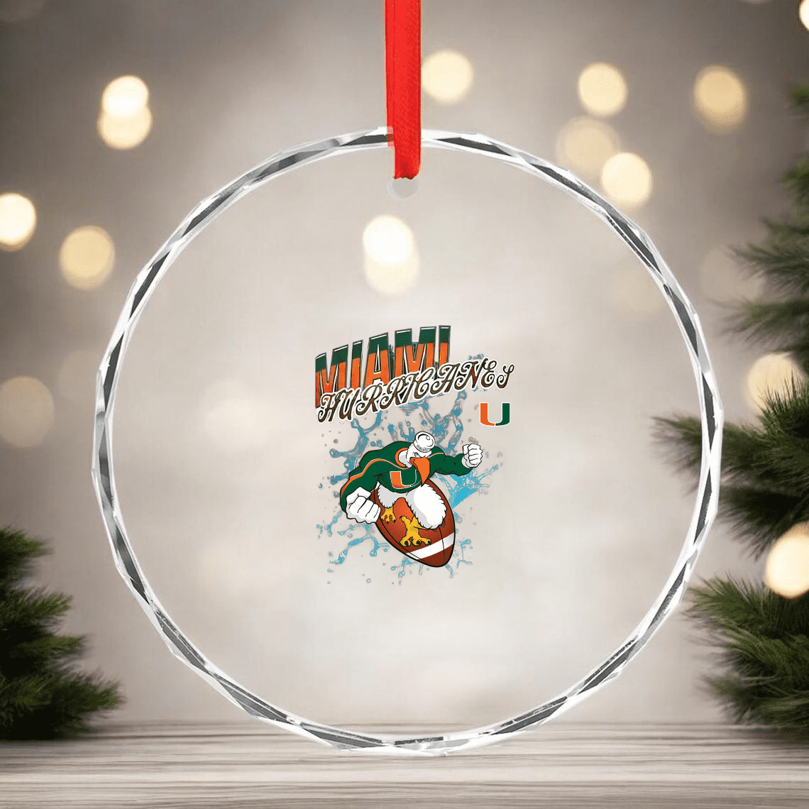 EVERA Ornament Miami Hurricanes Vintage Retro 90S Design Classic For ...