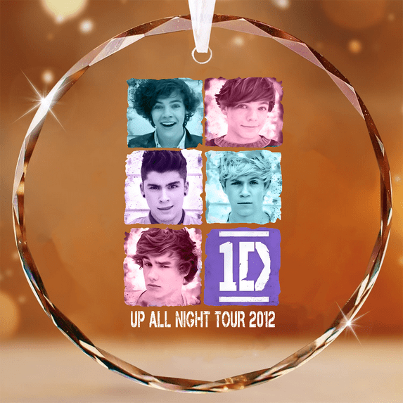 EVERA Pop Band Tour Glass Ornament, 2012 Up All Night Theme, Nostalgic ...