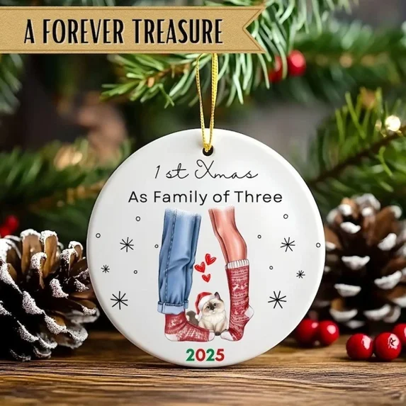EVERA Ragdoll Ornament Family Of Three Bauble Cat Ornament Gifts ...