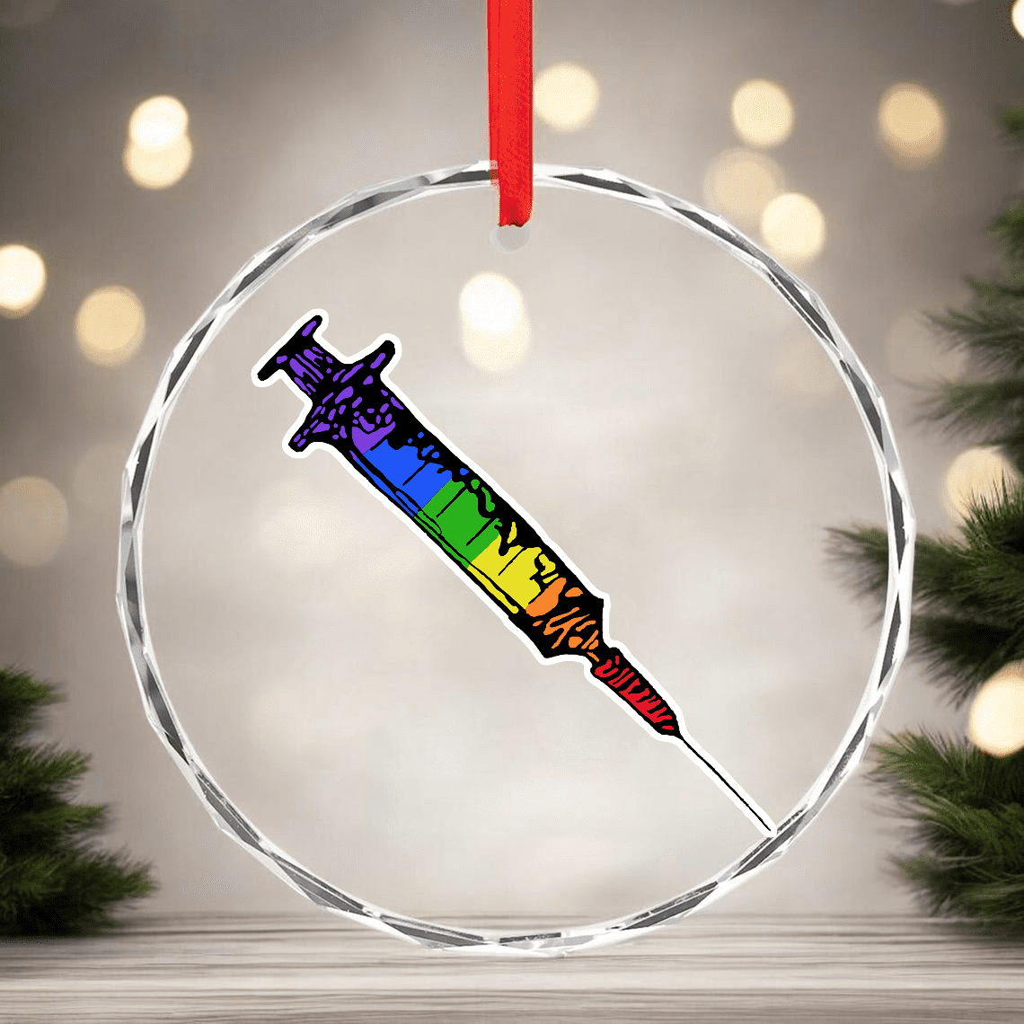 EVERA Rainbow Syringe (Black Background), Funny Birthday Gift ...
