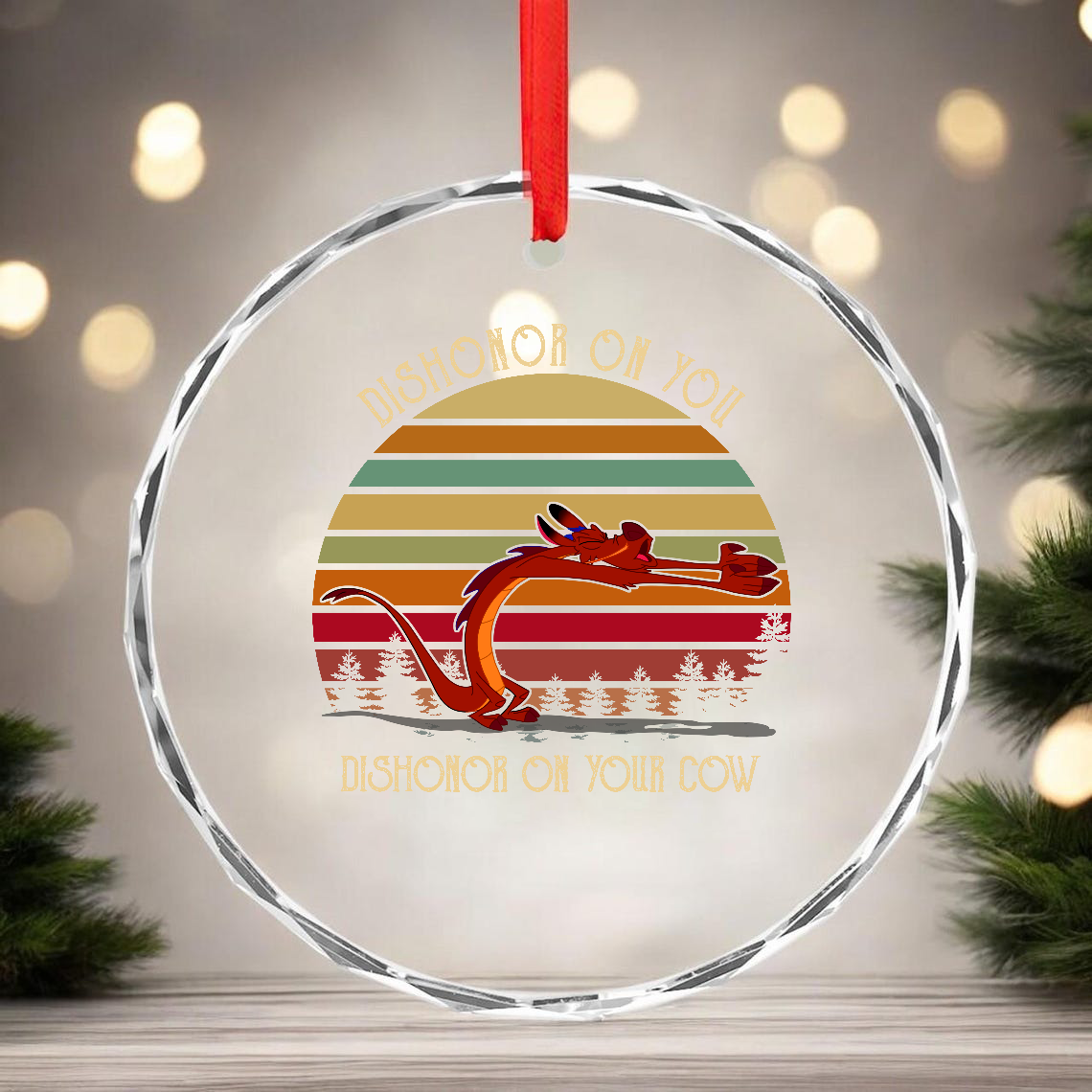 EVERA Retro Dishonor On You Dishonor On Your Cow Quotes Disney Ornament ...