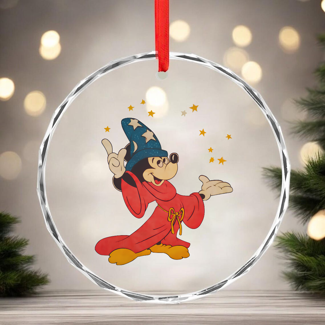 EVERA Retro Sorcerer Mickey Mouse Ornament, Magic Wizard Mickey ...