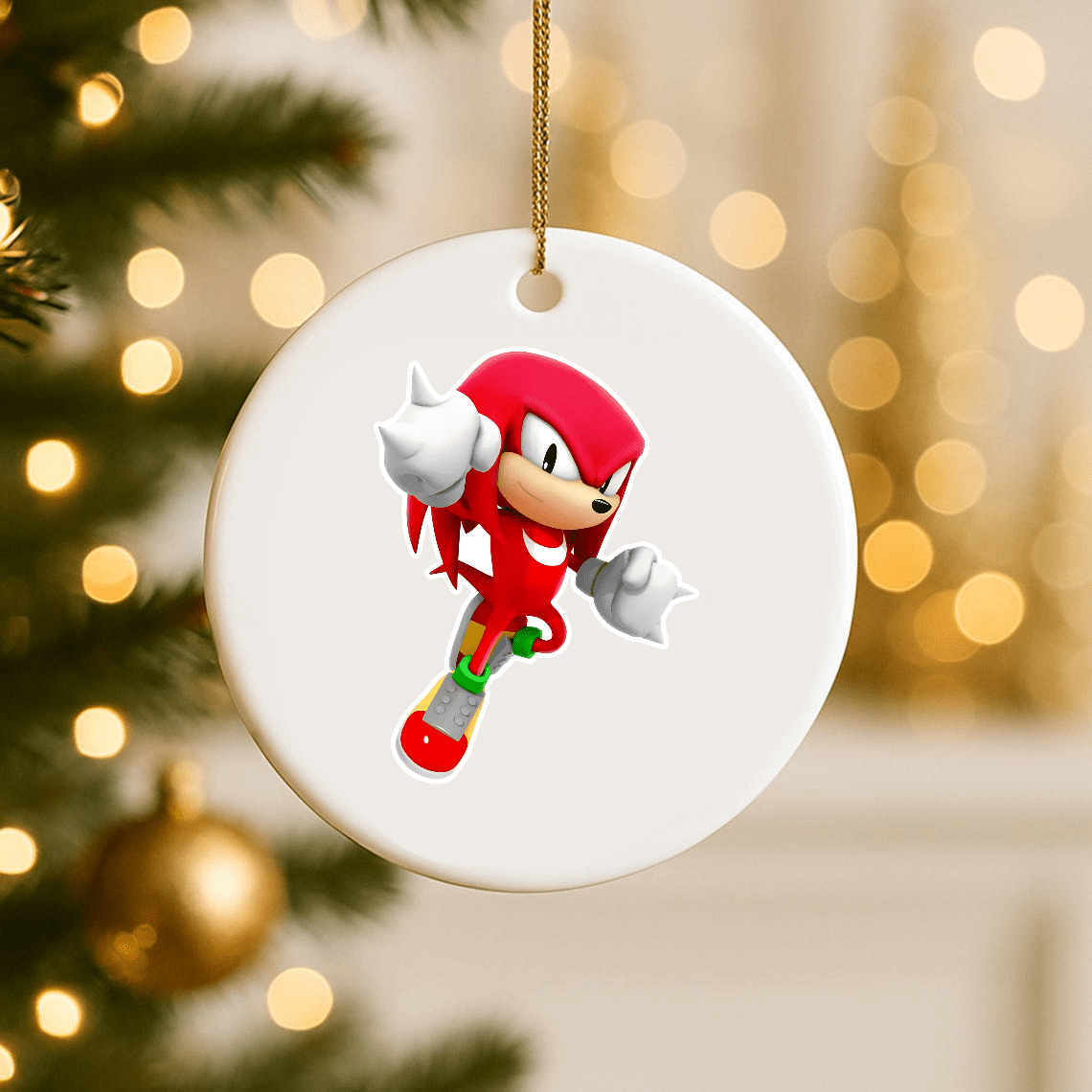 EVERA Sonic The Hedgehogclassic Knuckles Ornament 2D FLAT Ceramic ...