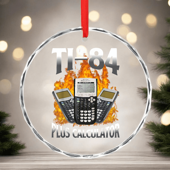 EVERA Ti-84 Plus Calculator Funny Math Teacher Ornament Anniversary ...