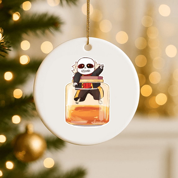 EVERA Underell Bitty Sans, Funny Birthday Gift 2D FLAT Ceramic Ornament ...