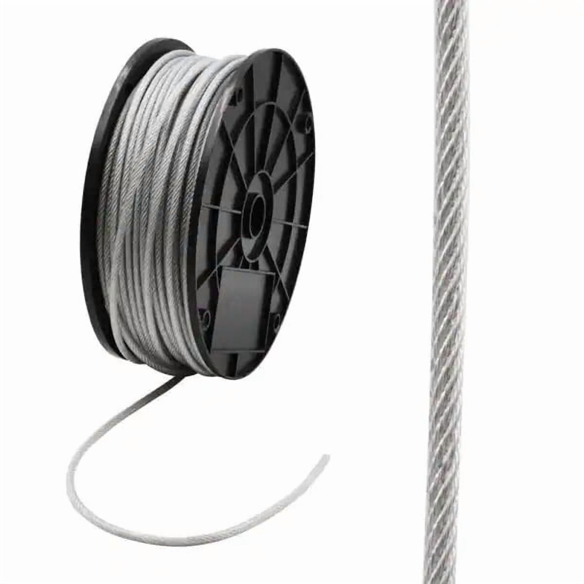 EVERBILT 3/32 in. x 250 ft. Galvanized Vinyl Coated Steel Wire Rope ...