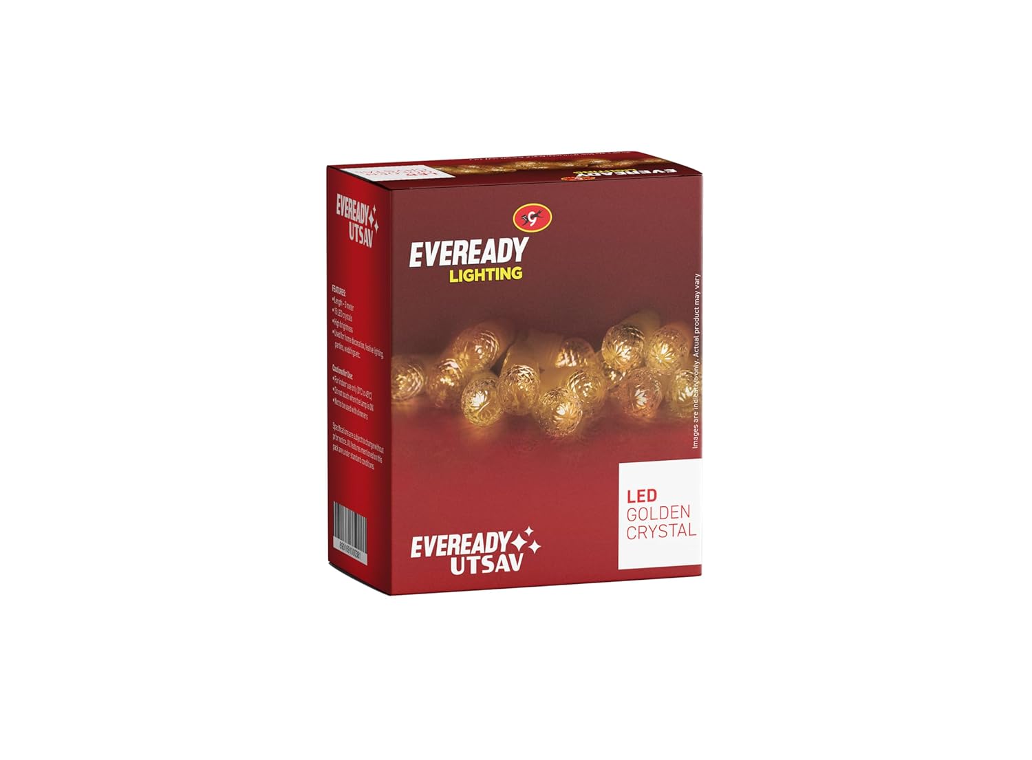 EVEREADY Crystal String Decorative and Festive Lighting 15 LEDs ...