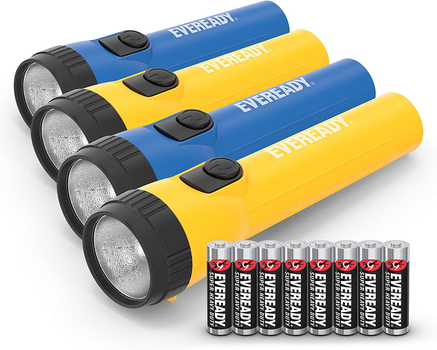 EVEREADY LED Flashlights (4-Pack), Bright Flashlights for Emergencies ...