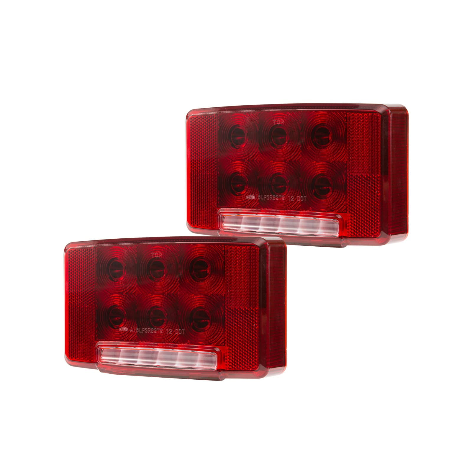 EVERESTHD 2PCS LED Tail Rear Position Lights H2FSDBrake License Lamps ...