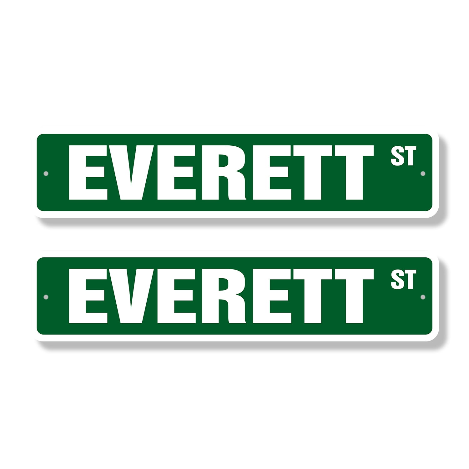 EVERETT Classic Street Sign (2 Pack) Childrens Name Room Sign Road Sign ...