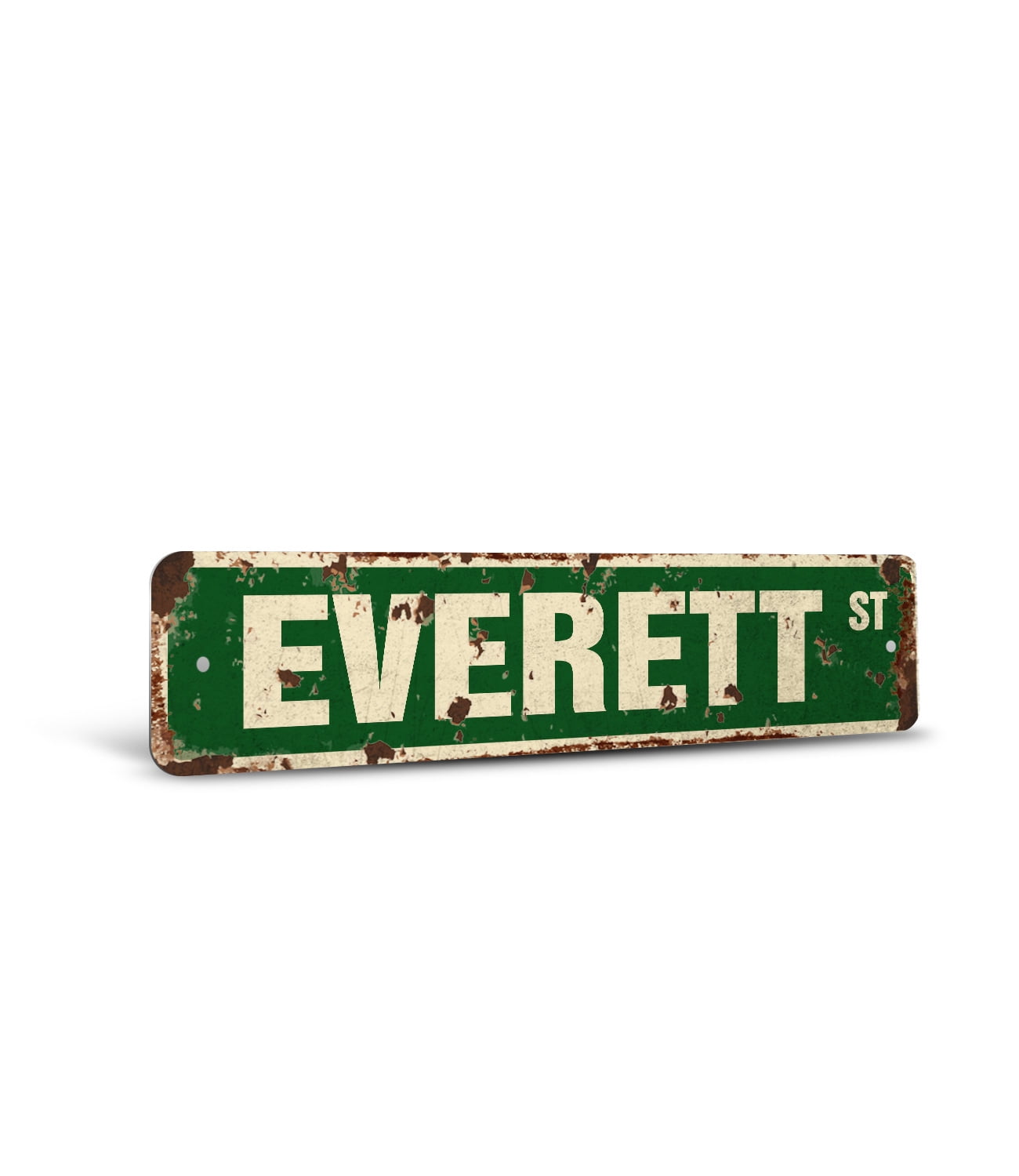 EVERETT Vintage Style Rustic Street Sign – Childrens Name Room Sign ...
