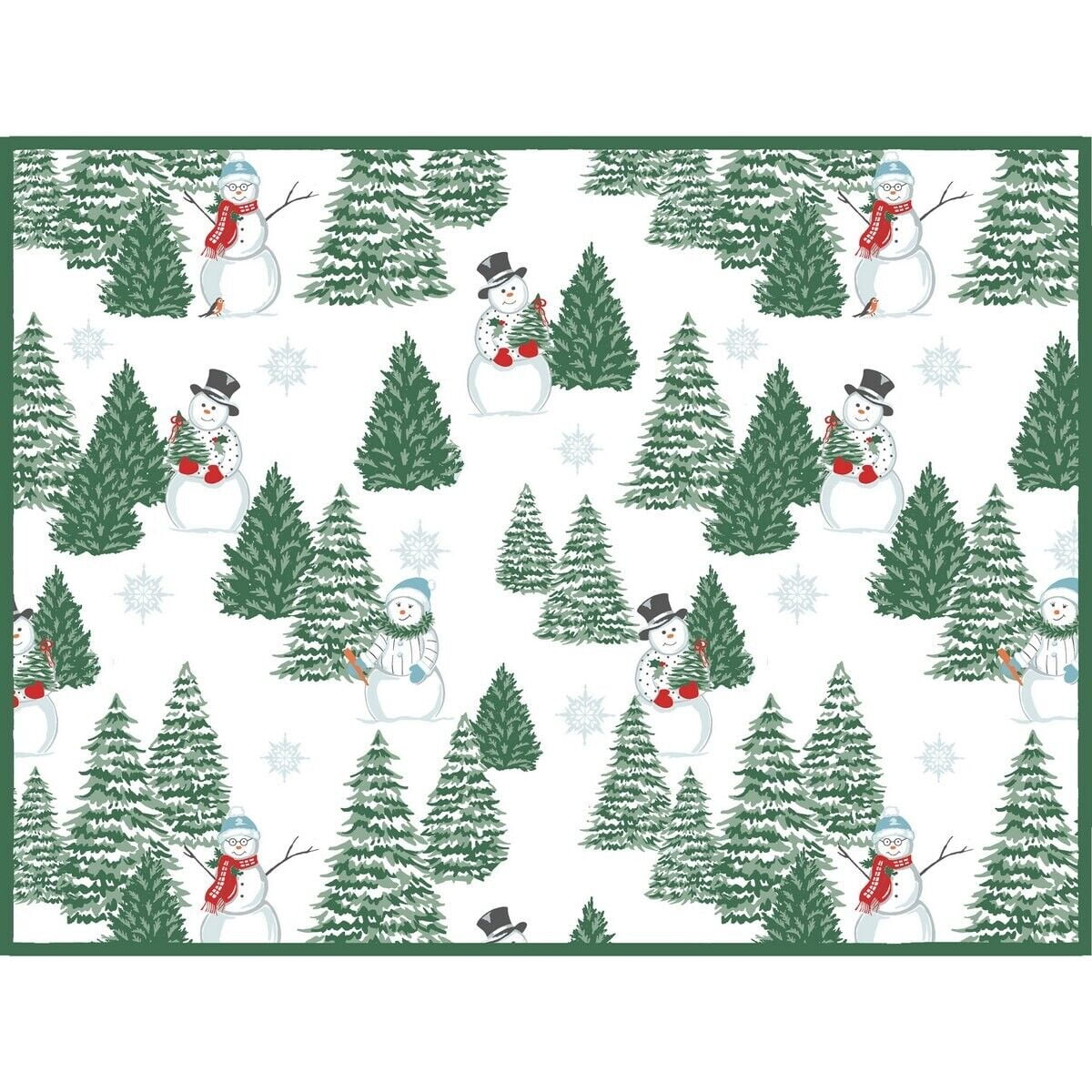 EVERGREEN FOREVER Christmas Trees Dish Drying Mat, Machine Washable by ...