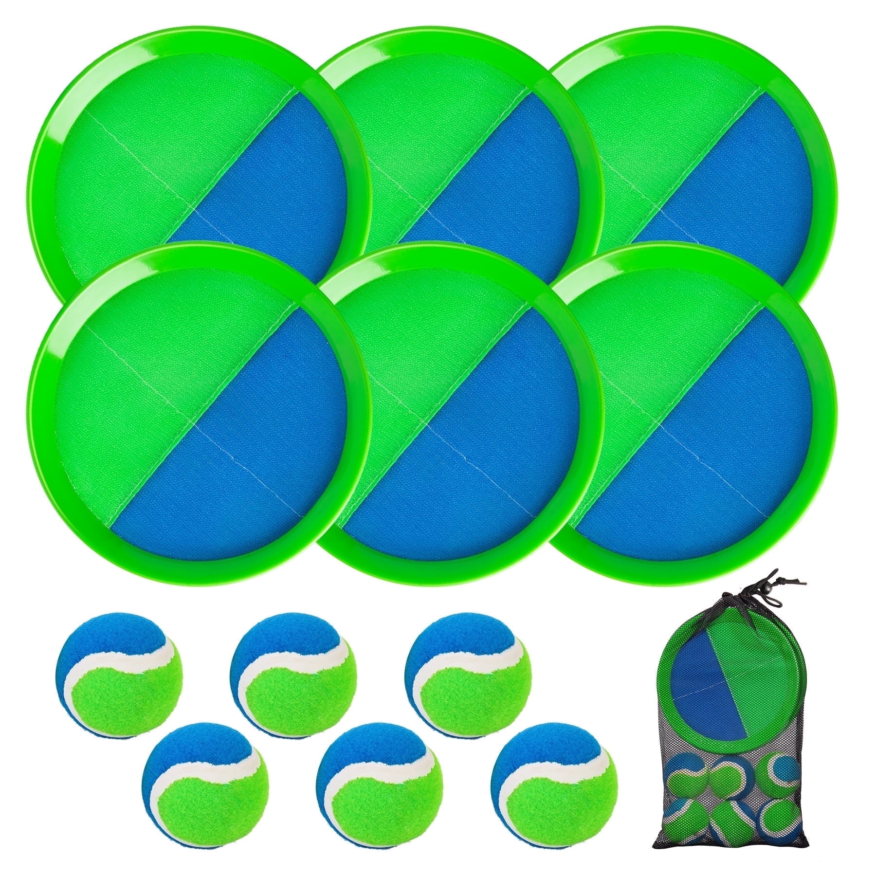 EVERICH TOY Upgraded 8 Inch Paddle Toss and Catch Ball Set - Outdoor ...