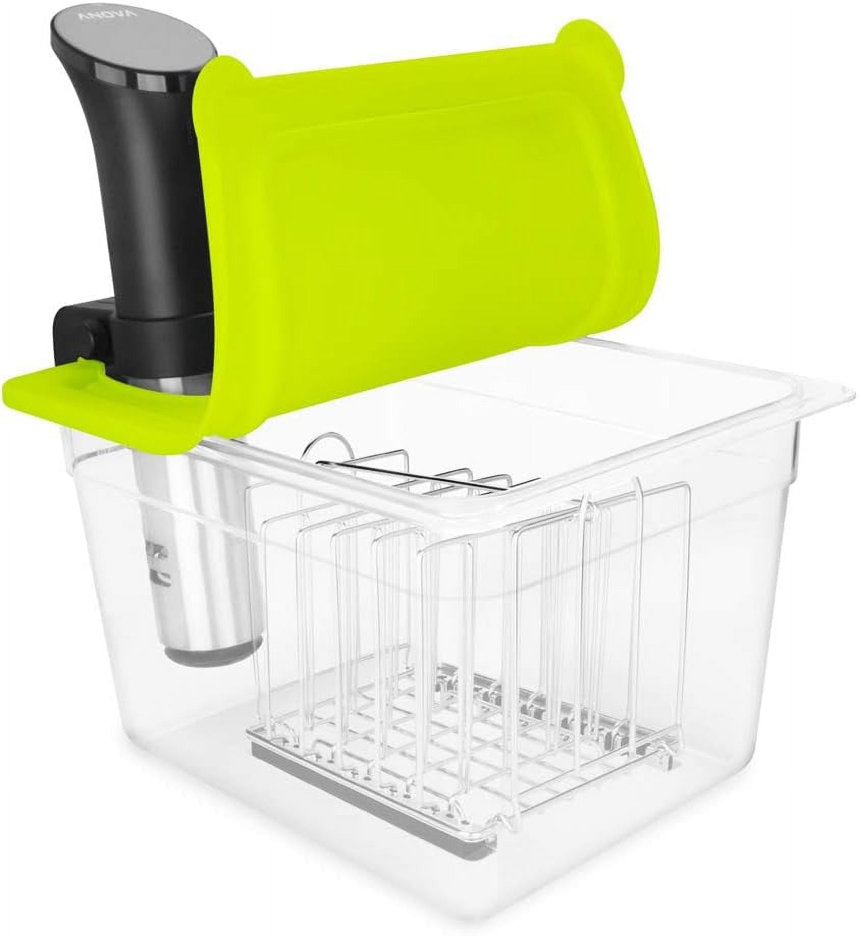 EVERIE Sous Vide Container 12 Quarts with Universal Silicone Lid and ...