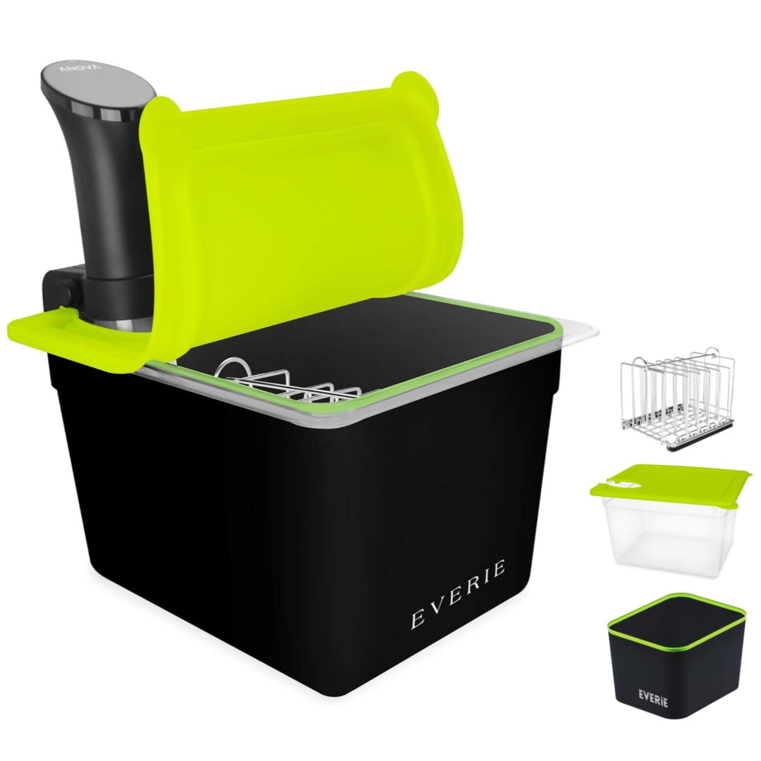 EVERIE Sous Vide Container with Universal Silicone Lid and Sous Vide ...