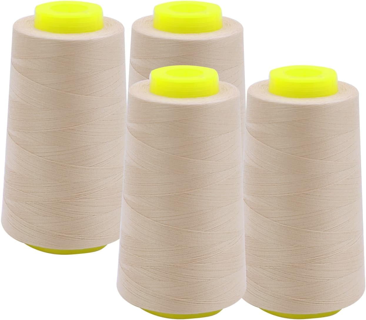 EVERLOCK Serger Thread – 4 Cones, 3000 Yards Each – 40 Weight, 2-Ply ...