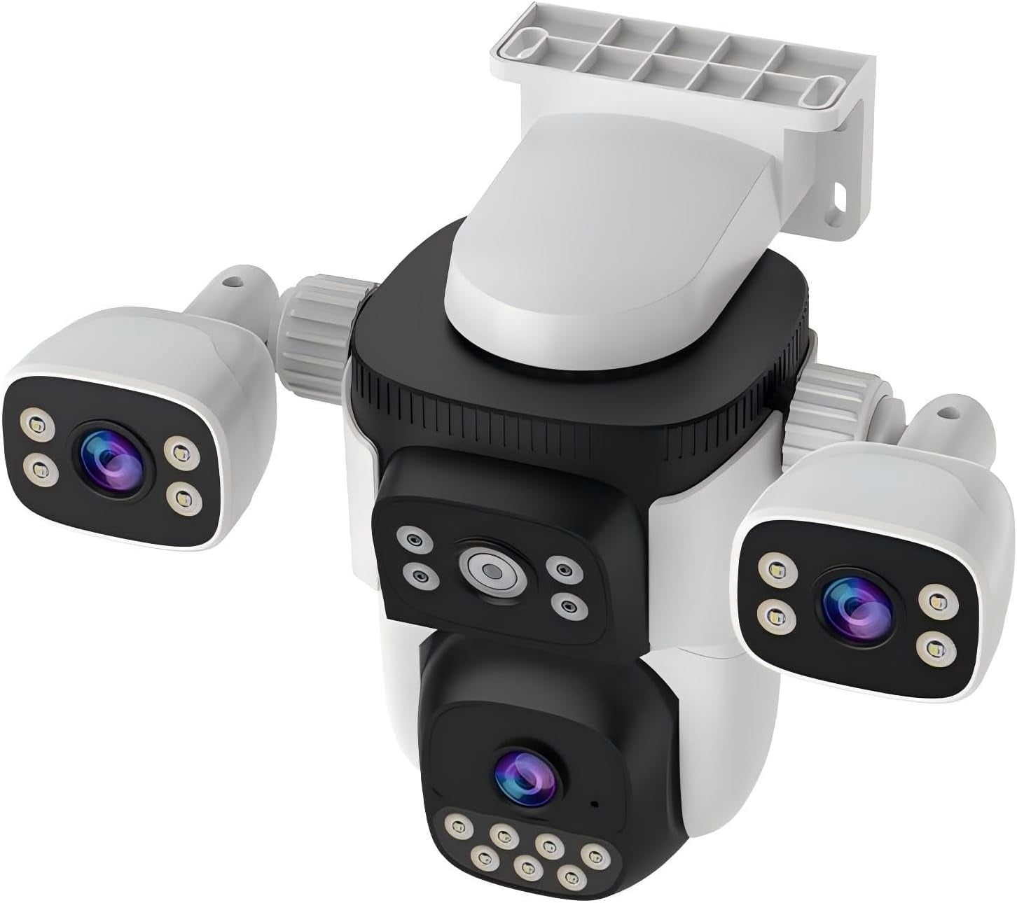 EVERSECU Triple Lens WiFi PTZ Security Camera, Three Cameras in One ...