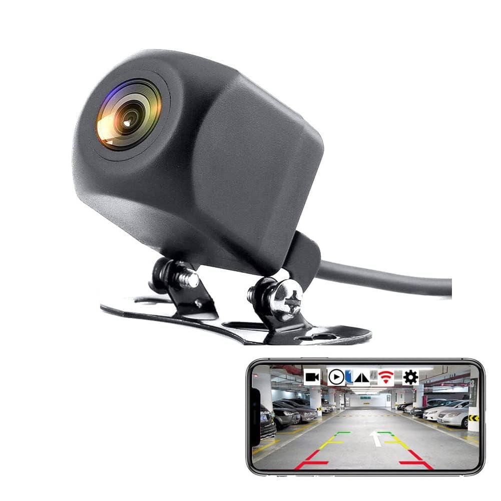 EVERSECU WiFi Backup Camera for iPhone and Android, Rear/Front View ...