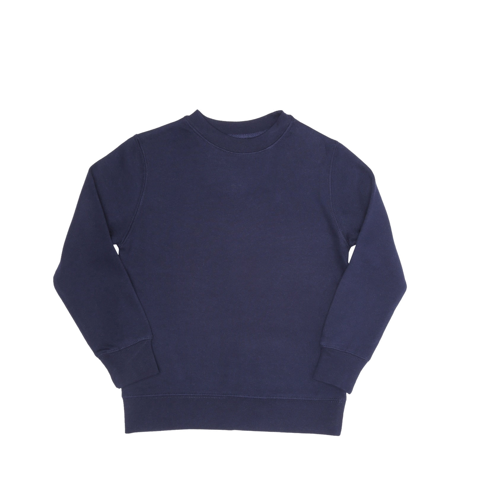 EVERYDAY KIDS Girls Fleece Navy Blue Crewneck Sweatshirt - Walmart.com