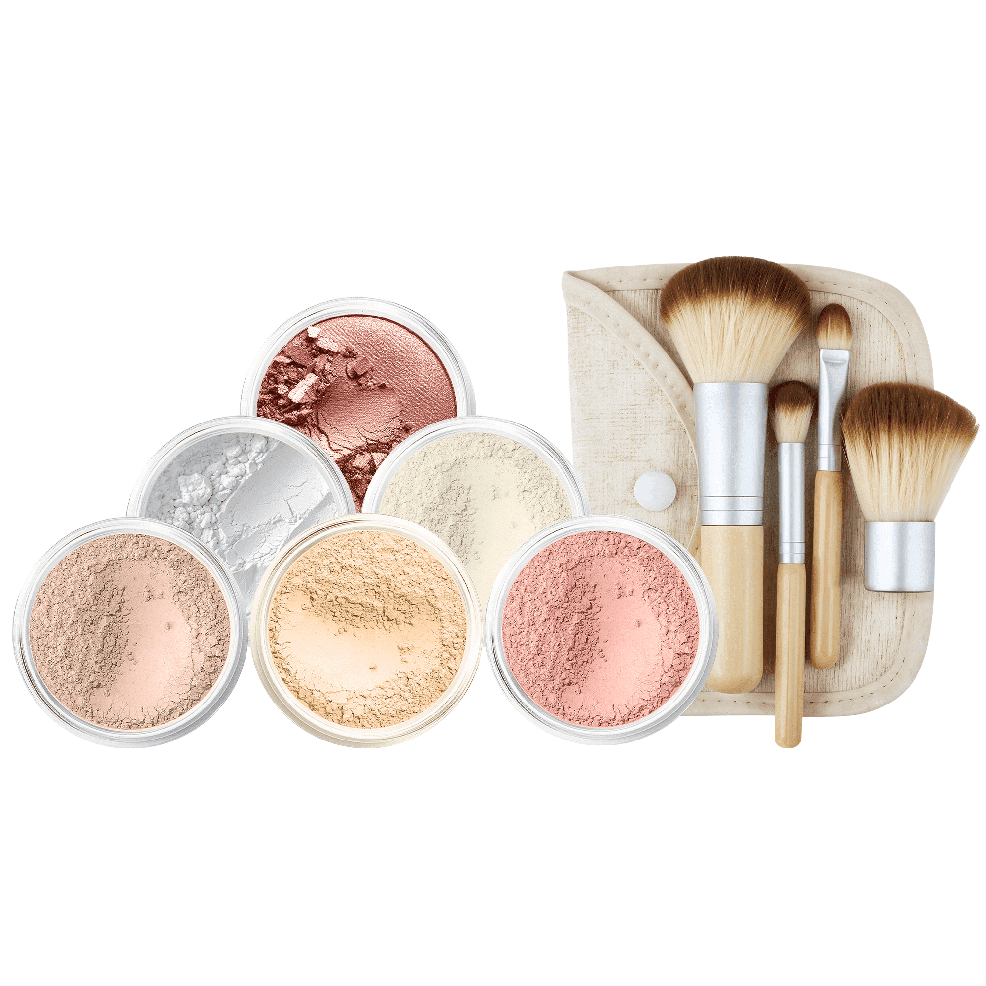 EVERYDAY KIT (FAIR 2) Full Size Mineral Makeup Set Matte Foundation ...