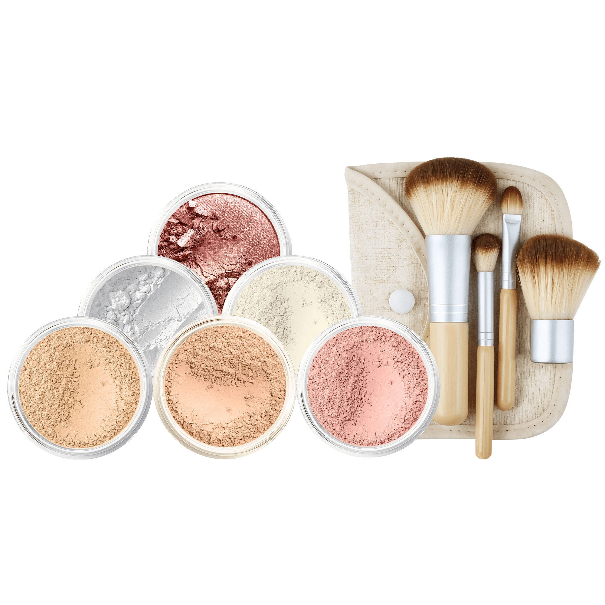 EVERYDAY KIT: Full Size Mineral Makeup Set, Matte Foundation, Sheer ...