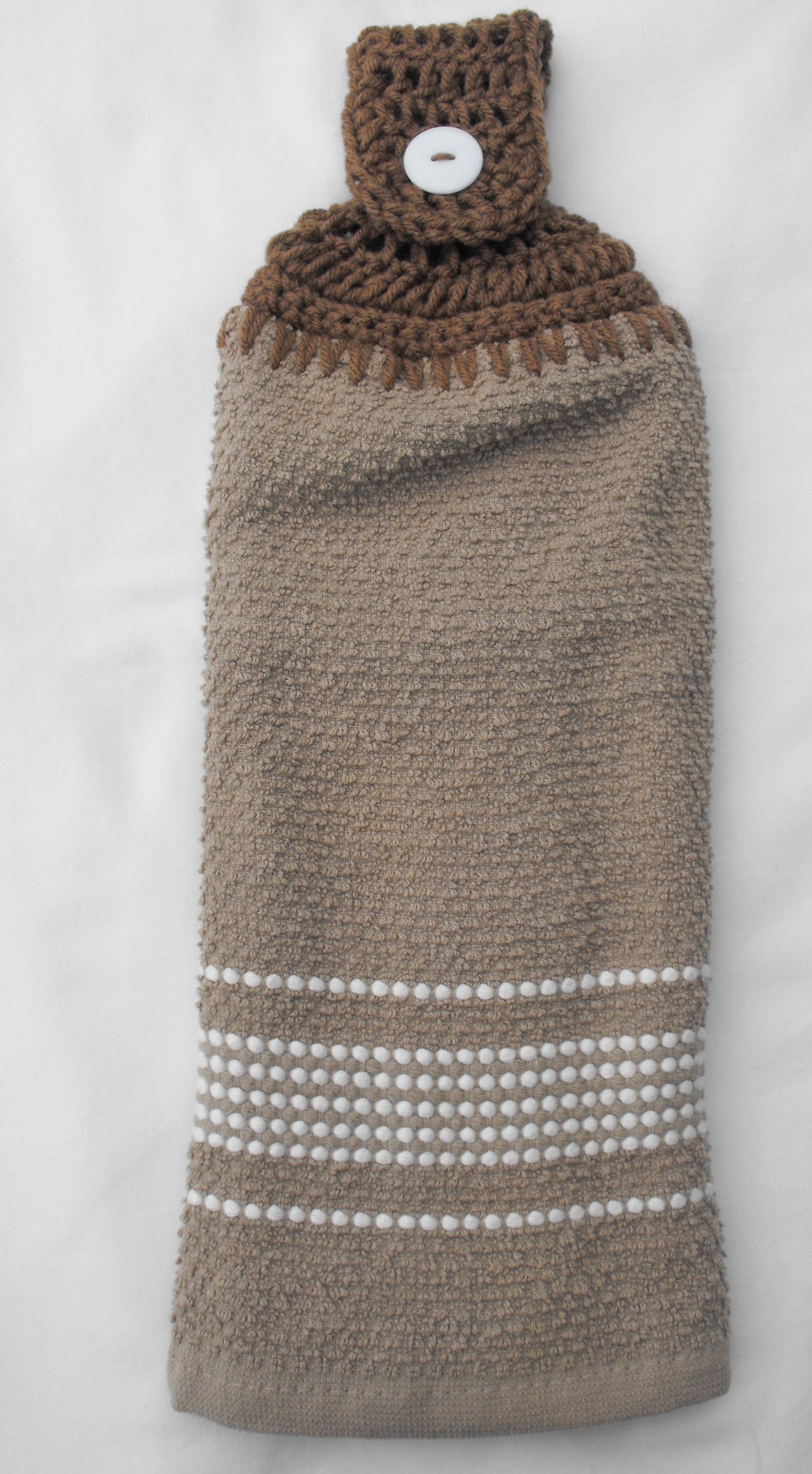 EVERYDAY TERRY CLOTH TAN KITCHEN TOWEL - DOUBLE THICK/FULL HANDMADE ...