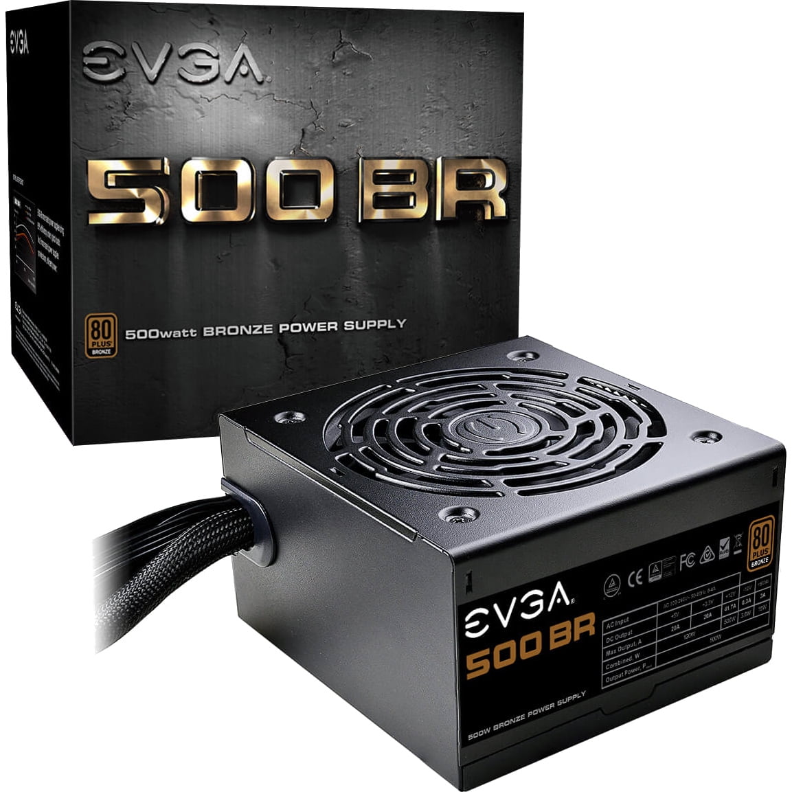 EVGA BR Series 500W 80+ Bronze Power Supply - Walmart.com