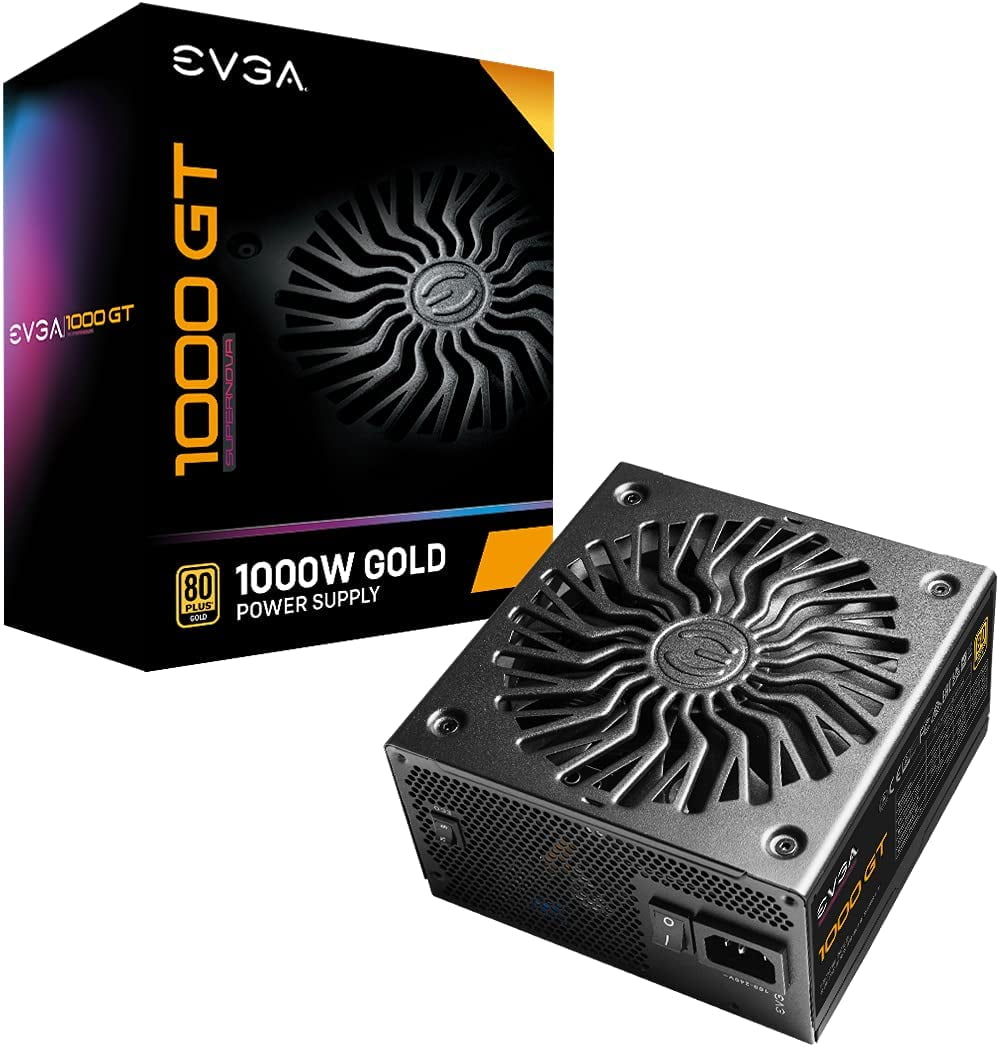 EVGA SuperNOVA 1000 GT, 80 Plus Gold 1000W, Fully Modular, Eco Mode ...