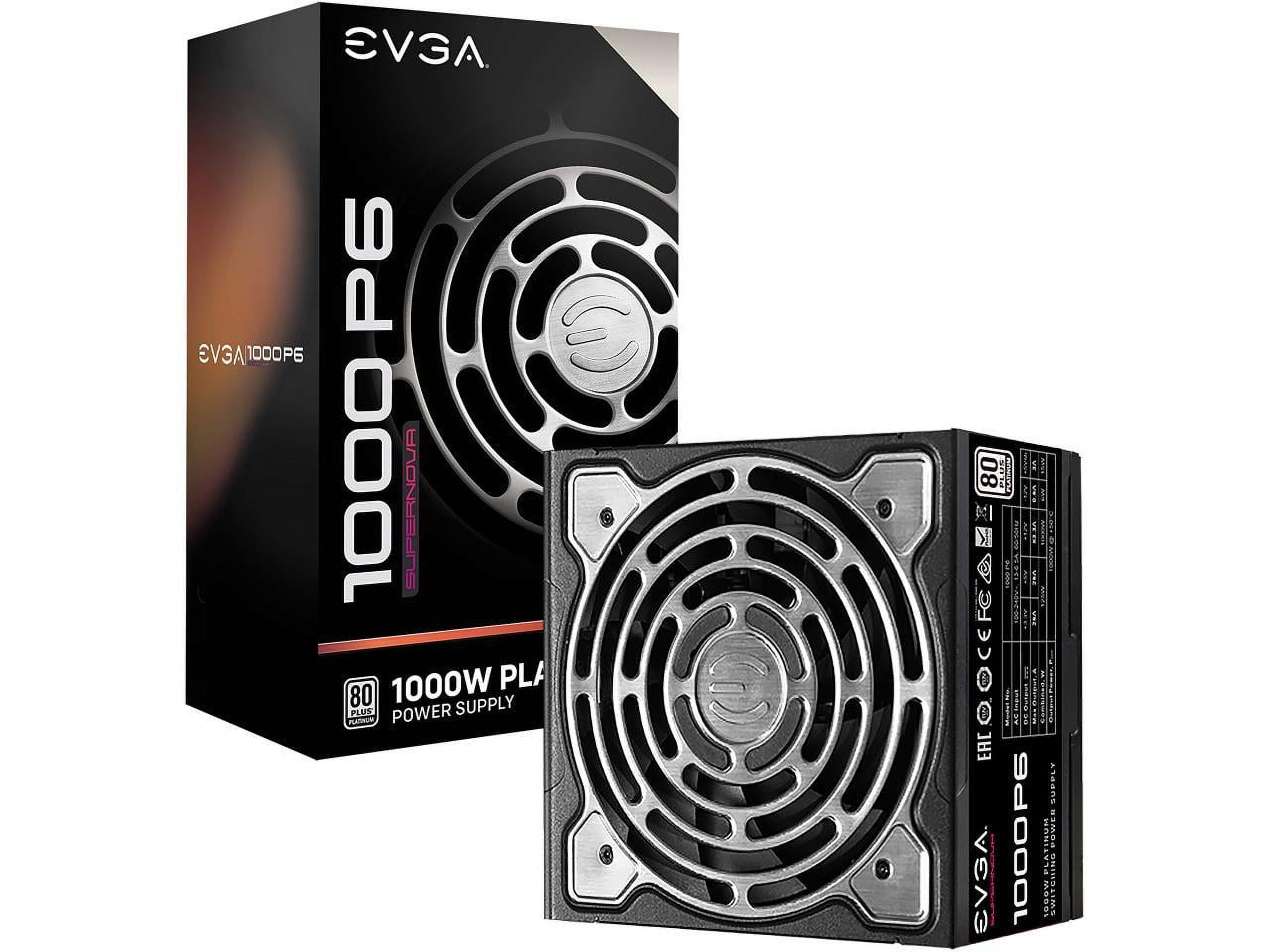 EVGA SuperNOVA 1000 P6, 80 Plus Platinum 1000W, Fully Modular, Eco Mode ...