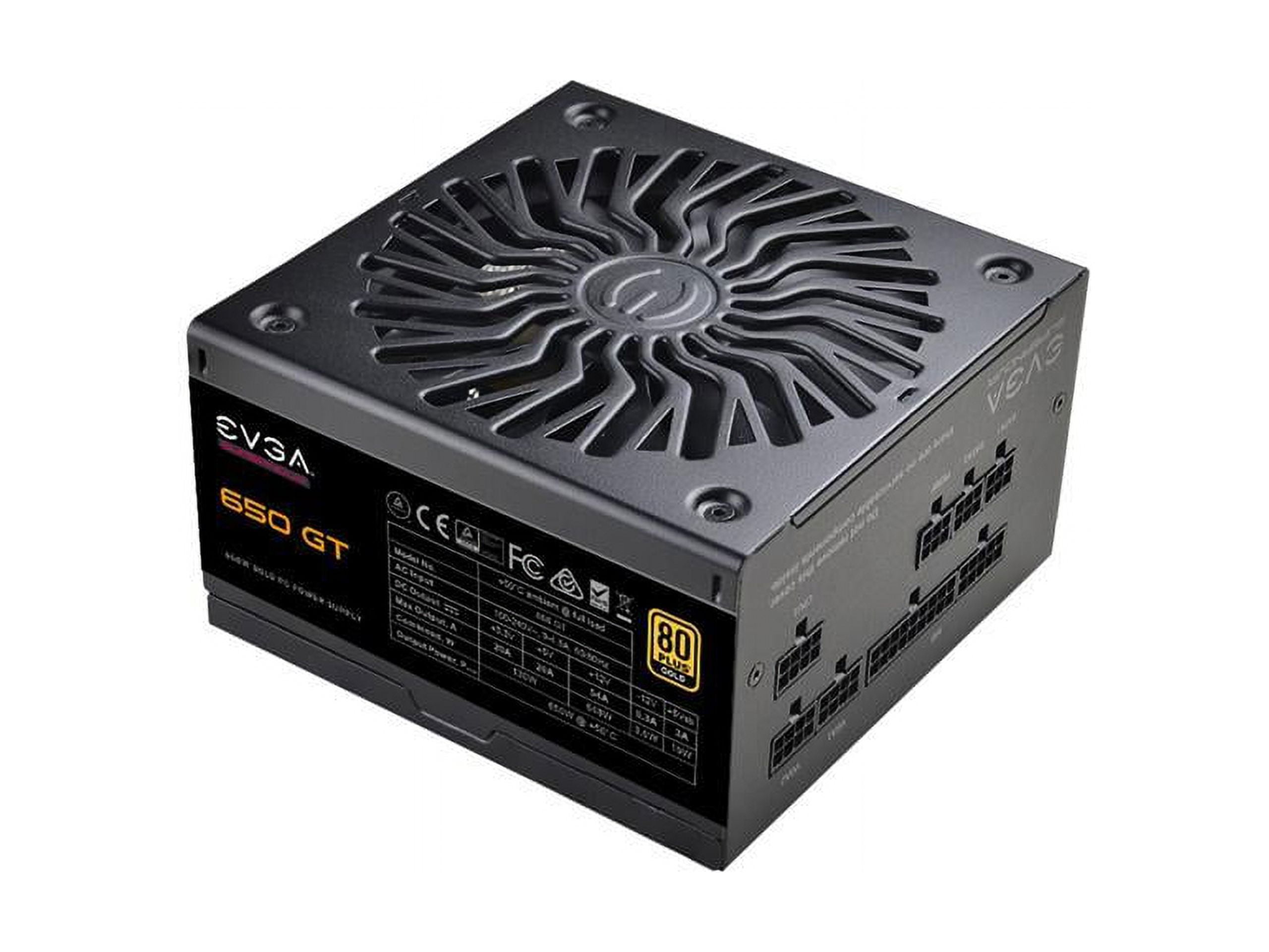 EVGA SuperNOVA 650 GT, 80 Plus Gold 650W, Fully Modular, Auto Eco Mode ...