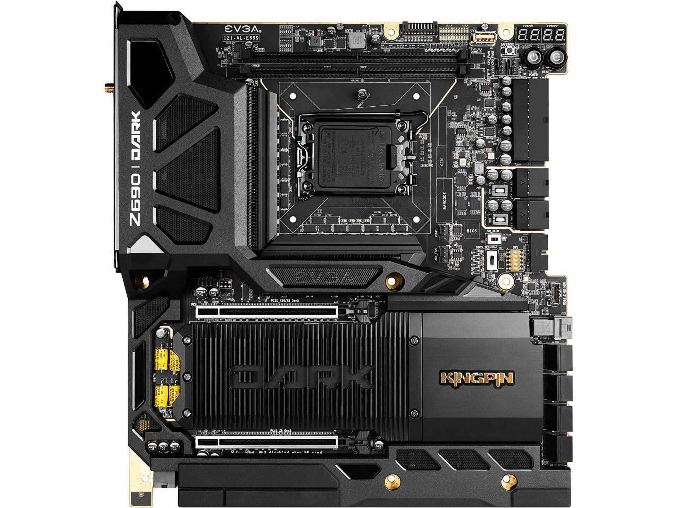 EVGA Z690 Dark K|NGP|N, 121-AL-E699-KR, LGA 1700, Intel Z690, PCIe Gen5 ...