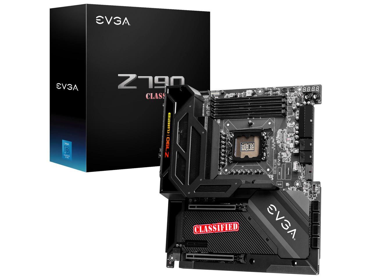 EVGA Z790 CLASSIFIED, LGA 1700, Intel Z790, PCIe Gen5, SATA 6Gb/s ...
