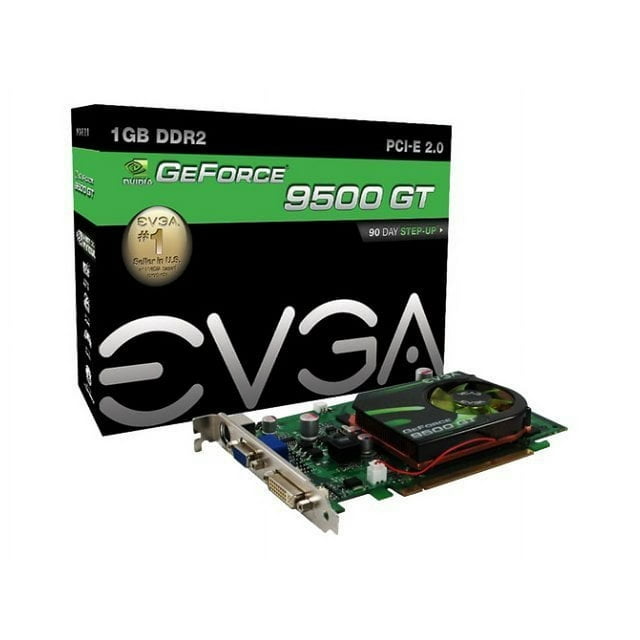 EVGA GeForce 9500 GT Graphics Card, 1GB DDR2 SDRAM, PCI Express 2.0 x16 ...