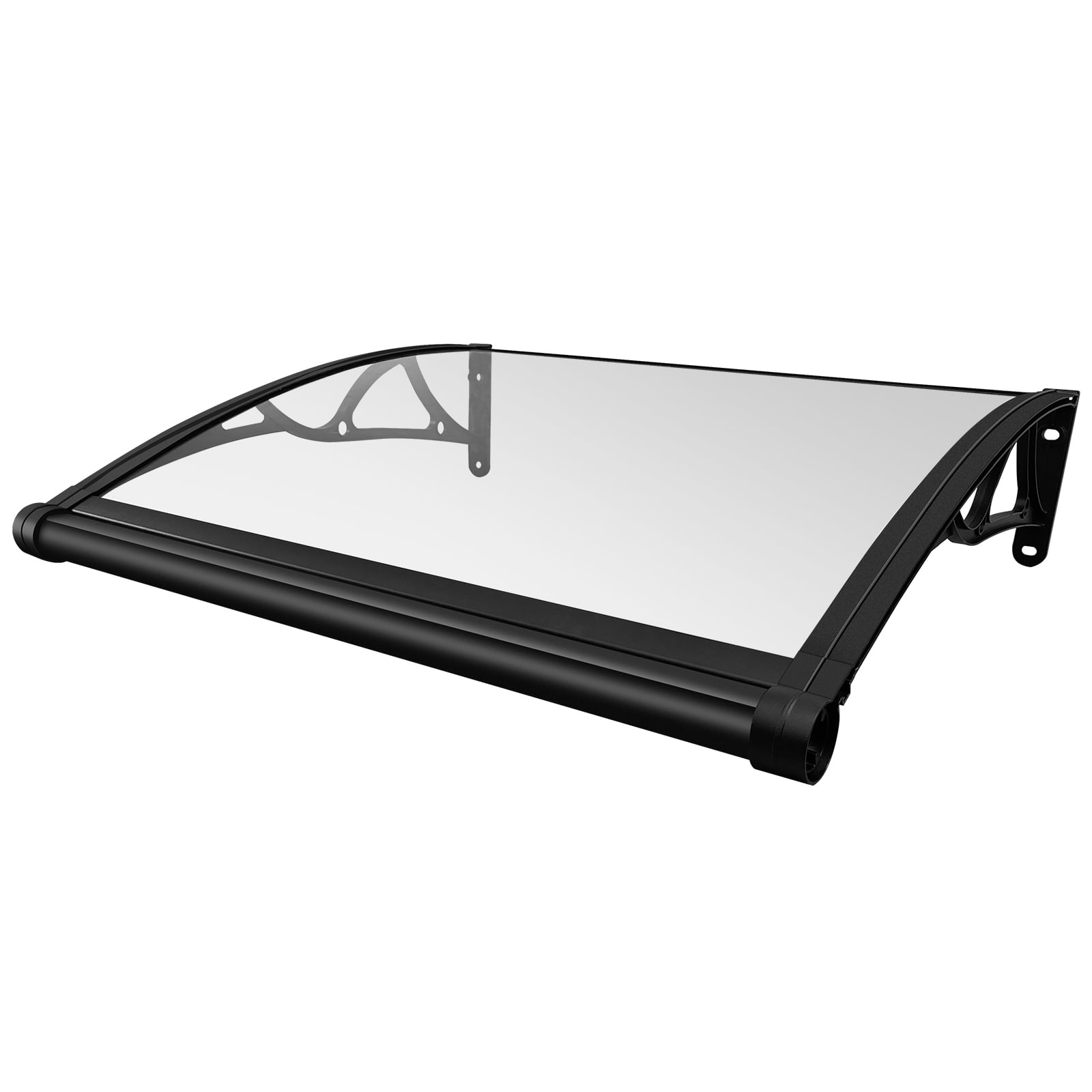 EVGTTI 40"x40" Outdoor Aluminum Awning for Window & Door - Black ...