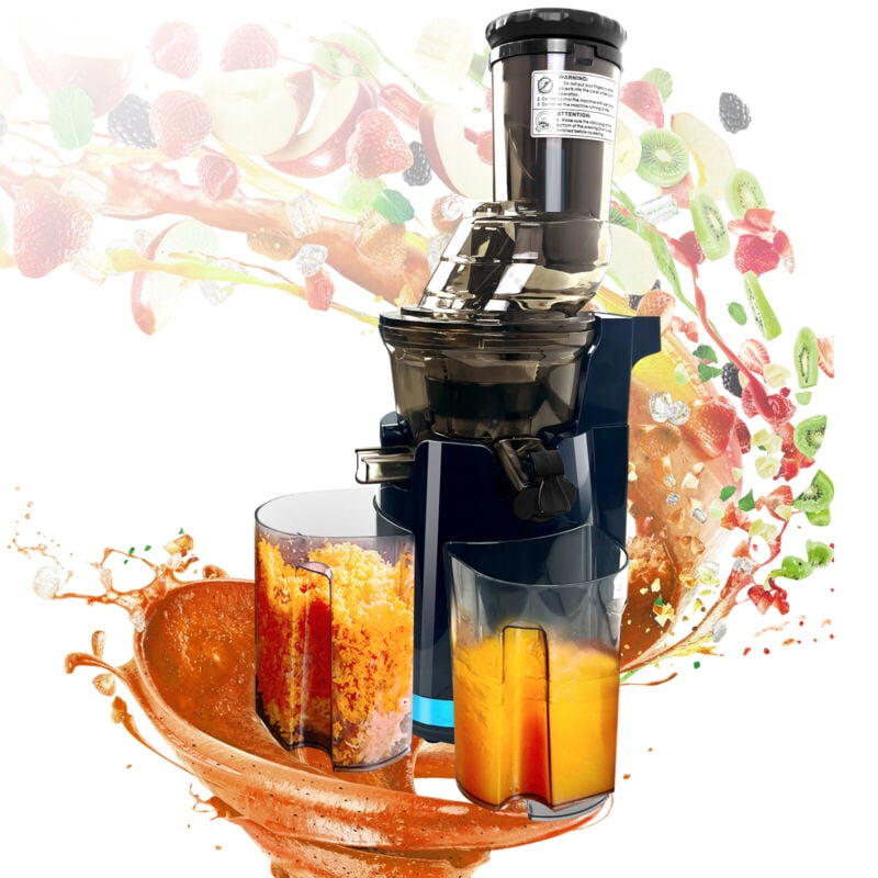 EVGTTI Cold Press Juicer Slow Masticating Machines Fit Whole Fruits ...