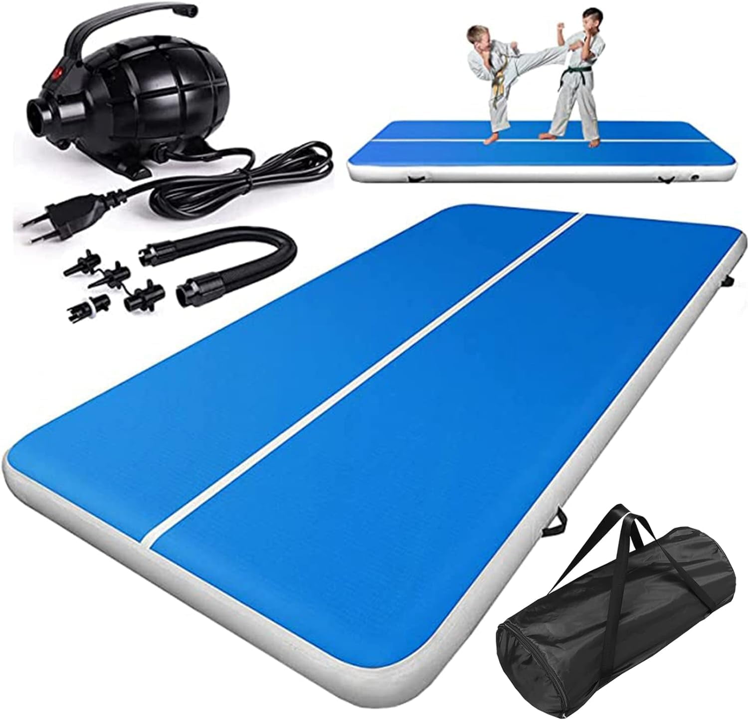 EVGTTI Inflatable Air Gymnastics Mat Training 20FT*6.6FT*8IN Mats ...