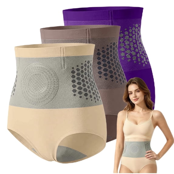 EVHRZN 3 PCS Fat Burning Shorts Women 4-in-1 High Waist Micro-Particle ...