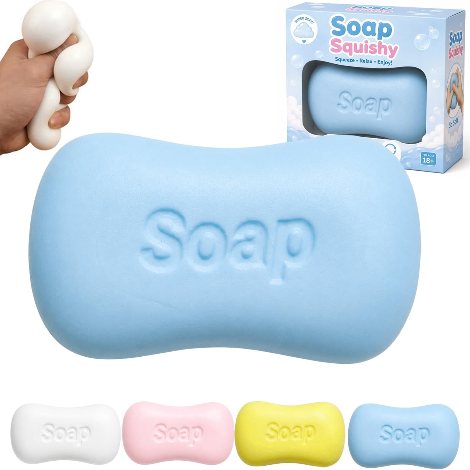EVHRZN Crunchy Soap Squishy, Soft Slow Rising Stress Ball for Adults ...