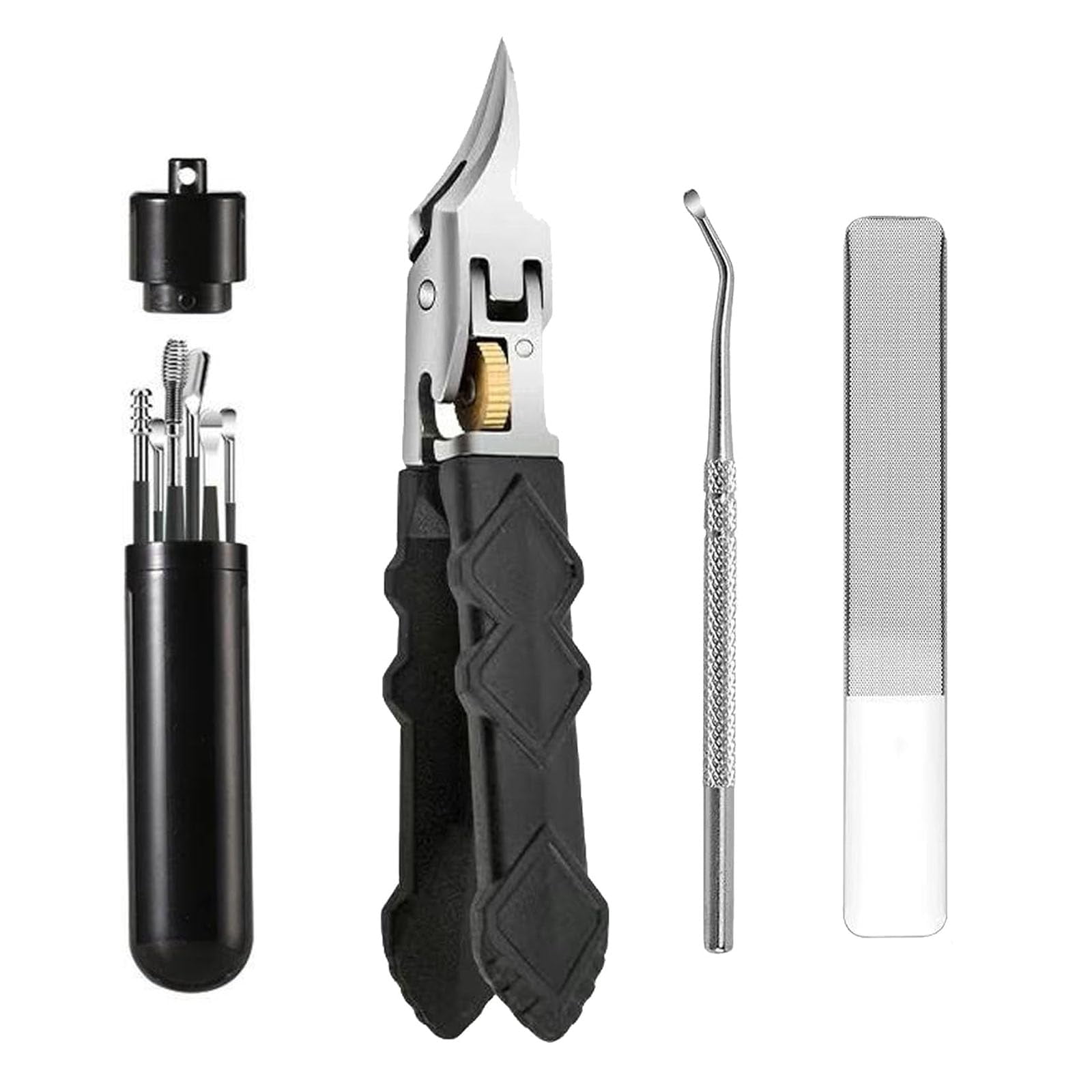 EVHRZN Eagle Beak Beveled Nail Clippers, 3PCS Wide Jaw Opening Anti ...