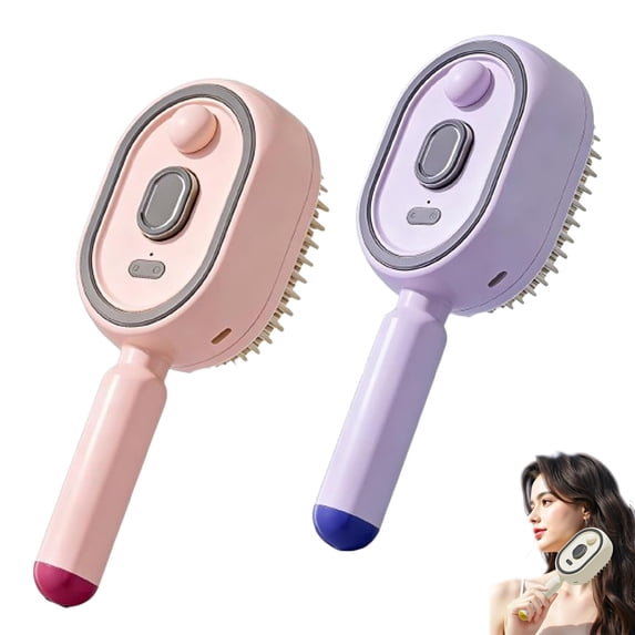 EVHRZN Electric Spray Air Cushion Massage Comb, Self-Cleaning Hair ...