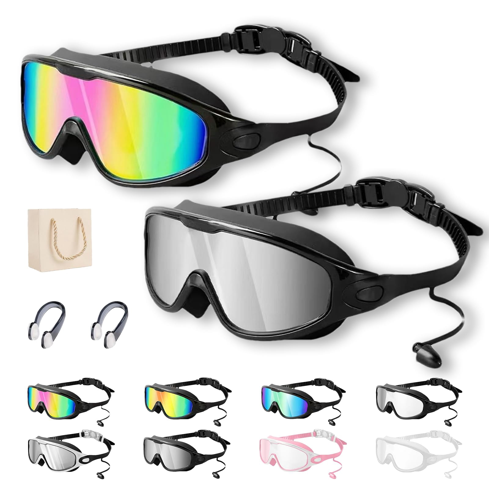 EVHRZN My Cool Summer Goggles, No Leaking Swim Glasses for Men Women ...