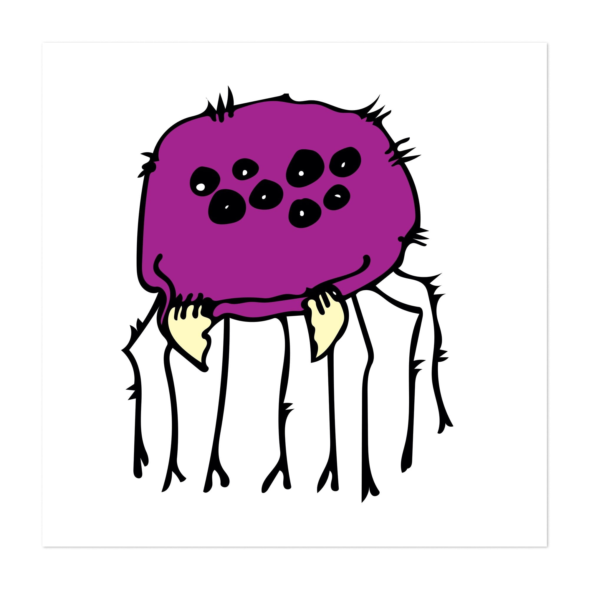EVIL SPIDER pen illustration - Drawing Insect Whimsical Illustration ...