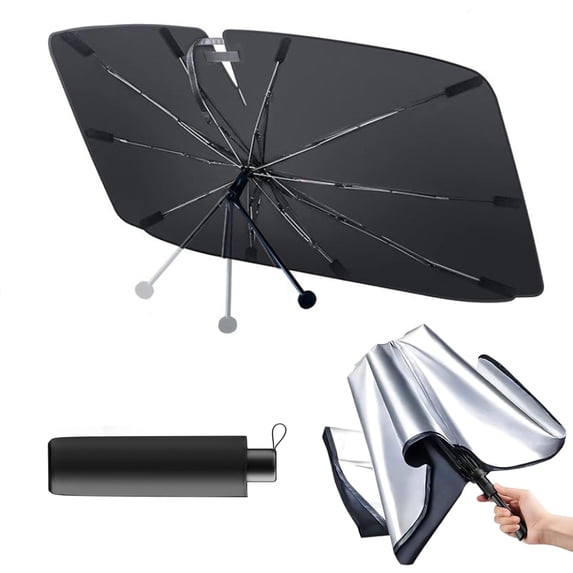 EVLIVE Premium Car Windshield Sunshade - Extra Wide Foldable Design, UV ...