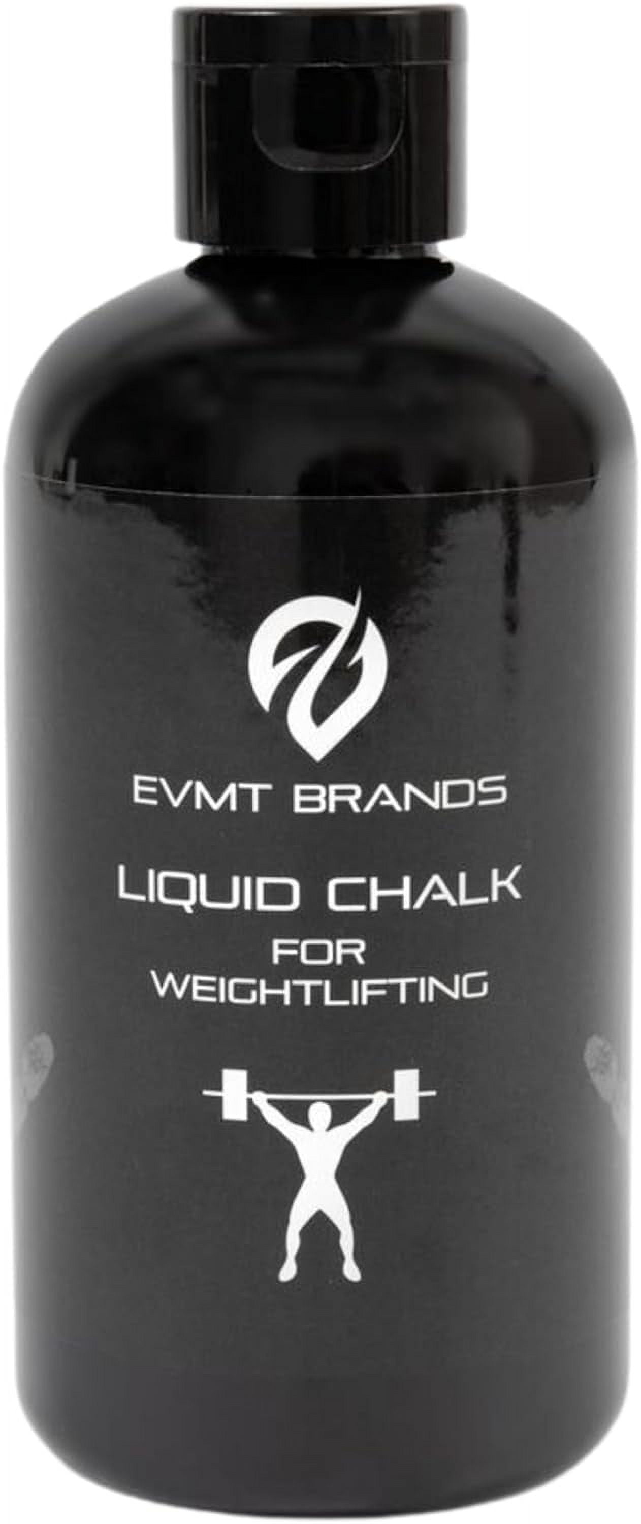 EVMT Brands Liquid Chalk, Mess-Free Gym Chalk for Weightlifting. Sweat ...
