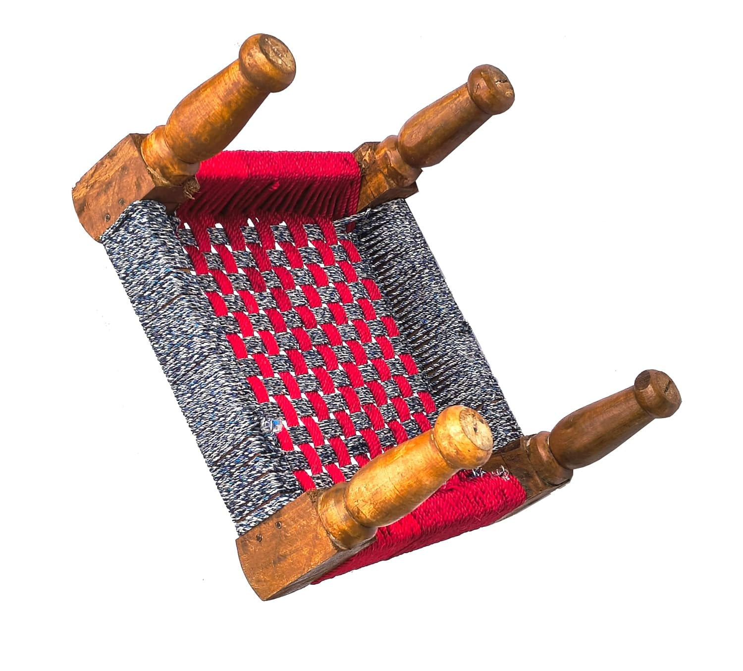 EVNCOM Wooden Stool Indian Traditional Handicrafts Wooden Charpai ...